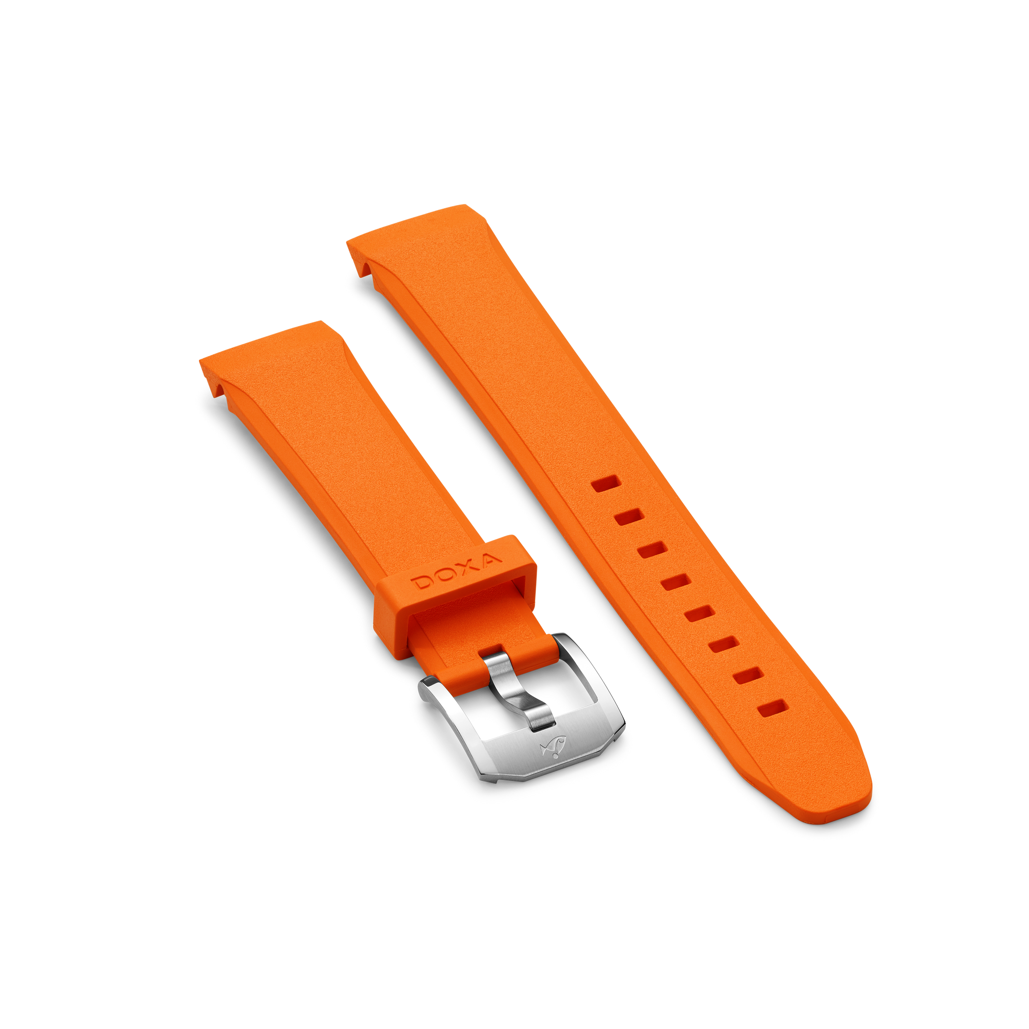 SUB 200 C-GRAPH II Rubber strap with buckle, Orange